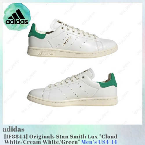 adidas Originals Stan Smith Lux Cloud White Cream White Green IF8844 ...
