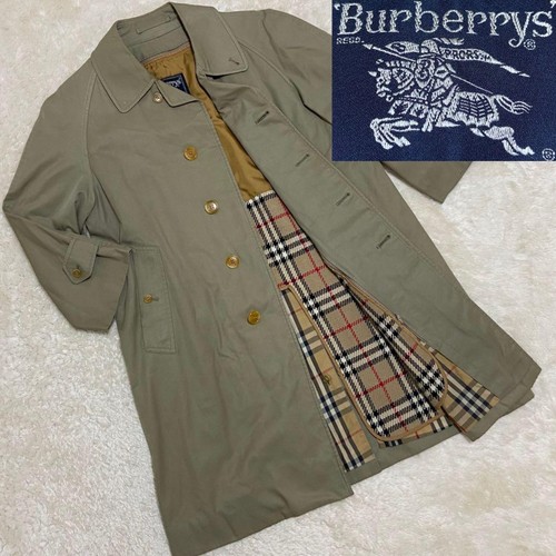 Burberry Nova Check Liner Khaki Stainless Steel Collar Coat | eBay