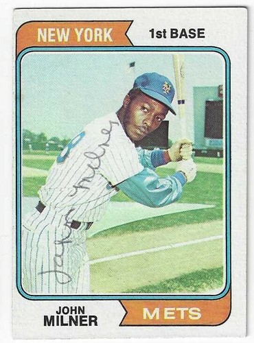 John Milner Signed 1974 Topps Card / Autographed | eBay