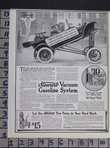 1915 AUTOMOTIVE STEWART GASOLINE SYSTEM MECHANIC ENGINEERING VINTAGE AD ...