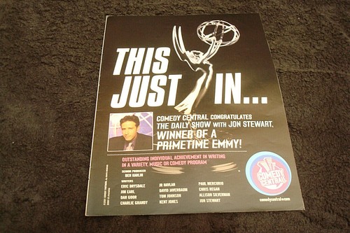 THE DAILY SHOW WITH JON STEWART 2001 Emmy Winner's ad from Comedy ...