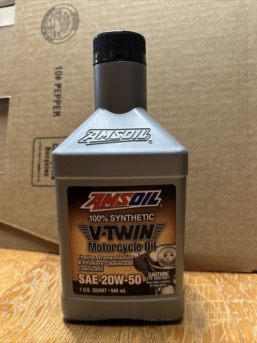 AMSOIL Synthetic 20w50 Motorcycle Oil 1 Gallon Container for sale ...