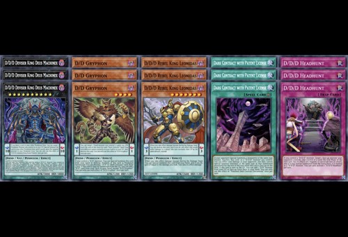 🔥 Yugioh D/D/D 15x Cards DECK CORE NEAR MINT King Deus Machinex 1ST ED ...