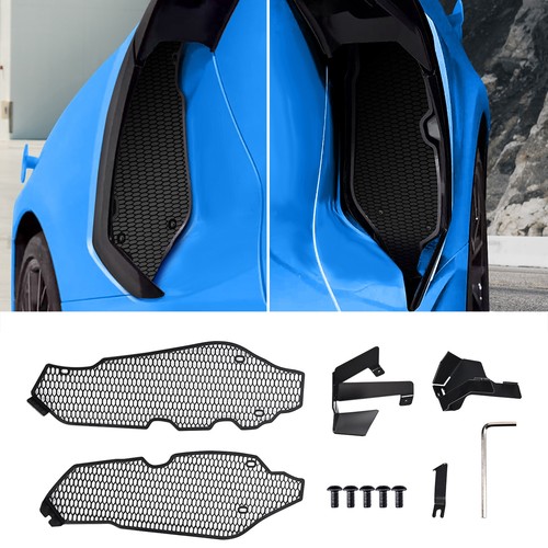 Side Intake Mesh Grille Insert Pair Aluminum For Corvette C8 Z51 Z06 ...
