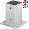 Heavy Duty Galvanised Bolt Down Post Support Square Post Bracket Post ...