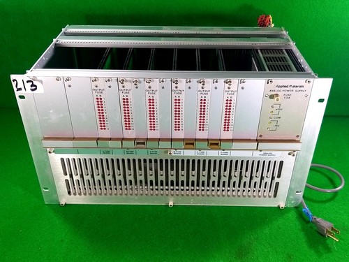 AMAT 0100-00007 MVME CHASSIS WITH OUTPUT CARDS INCLUDING MVME110-1 ...