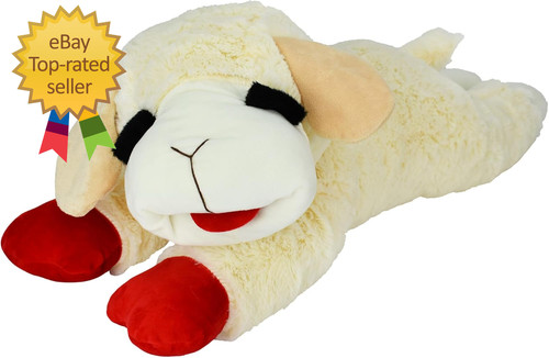 Lamb Chop Dog Plush Toy - Squeaky Toy for All Dogs - Extra Soft Plush ...