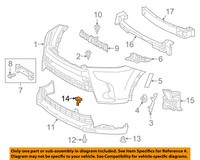 Toyota OEM Rear Bumper Side Molding Retainer 75392-0R010 Factory ...