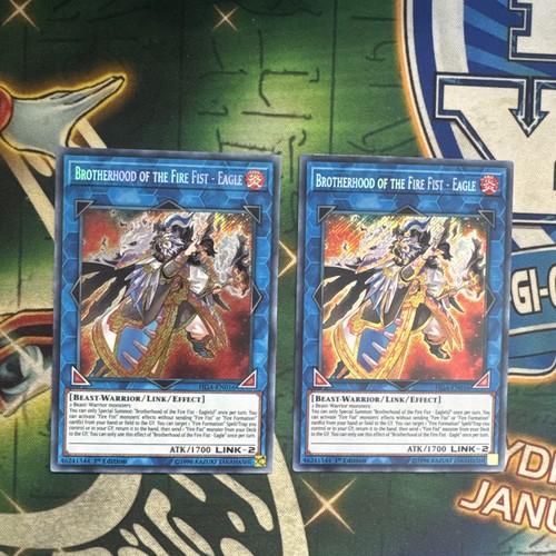 Yugioh Brotherhood of the Fire Fist - Eagle FIGA-EN016 x2 Secret Rare ...