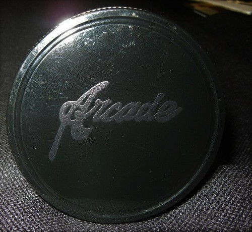 BLACK METAL ARCADE LOGO COFFEE THREADED LID FITS CRYSTAL ARCADE COFFEE ...