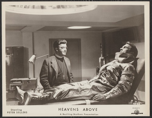 PETER SELLERS HOWARD PAYS in Heavens Above ´63 PRIEST CRUCIFIX | eBay