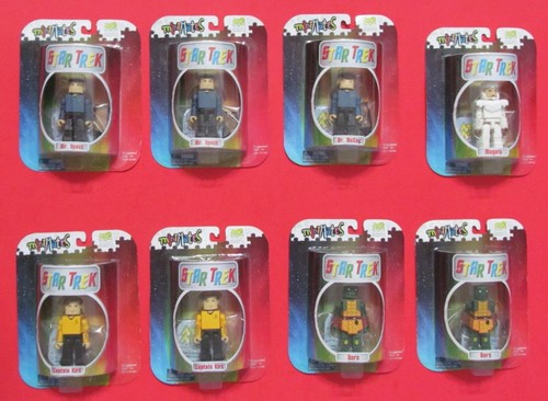 Star Trek Minimates Lot of 8 Figures (2)Spock, (2)Kirk, Mugato, McCoy ...