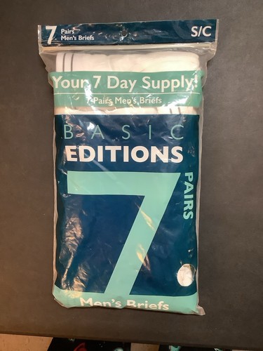 7-Pack Vintage BASIC EDITIONS white briefs K-Mart Discontinued ...