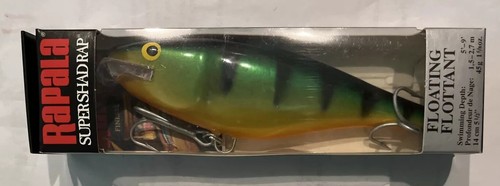 Rapala Super Shad Rap SSR14 P Perch NOS Balsa Wood Floating Diving ...