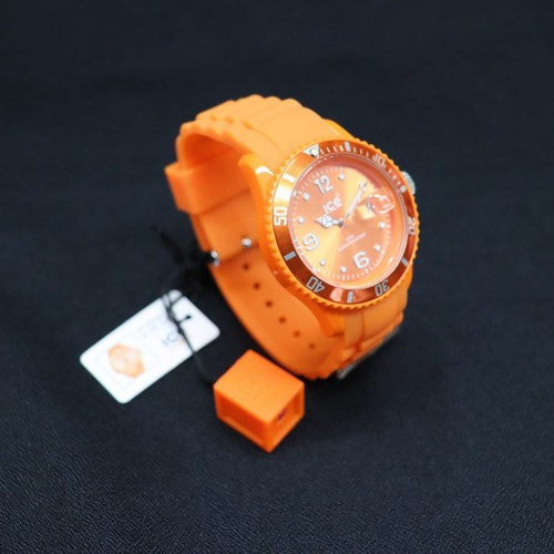 Authentic Ice Watch, Sili Orange 43MM Unisex Quartz Watch, Water ...
