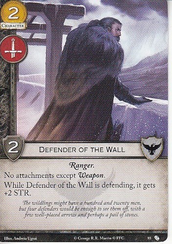 3 x Defender of the Wall AGoT LCG 2.0 Game of Thrones Oberyn's Revenge ...