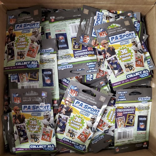 P.A. Sport NFL Collectible Sport Stamps Series 2 - Lot of 250 Sealed ...
