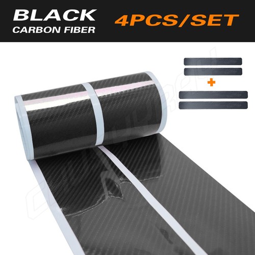 Car Carbon Fiber Vinyl Film Sticker Door Sill Scuff Anti Scratch Tape ...