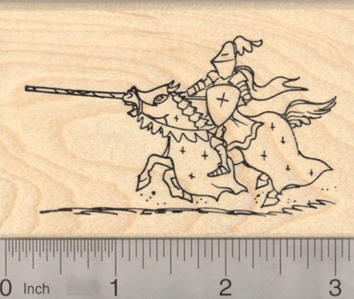 Jousting Medieval Knight Rubber Stamp, in shining armor K20923 WM | eBay