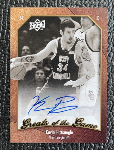 🔥KEVIN PITTSNOGLE 2010 UD GREATS OF THE GAME ROOKIE AUTOGRAPH!🔥WEST ...