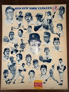 Baseball New York Yankees 1978 Vintage Sports Memorabilia for sale | eBay