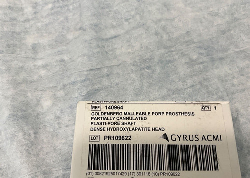 Gyrus ACMI 140964 Goldenberg Malleable Porp Prothesis 2030 | eBay