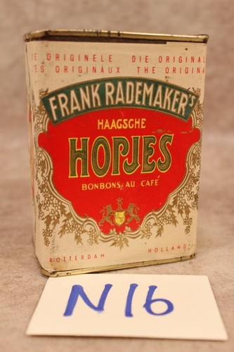 N16B Vintage Frank Rademaker's Haagsche Hopjes Coffee Candies Tin Can ...