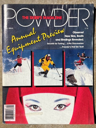 Powder Magazine Fall Annual 1983 Equipment Preview Vintage Skiing | eBay