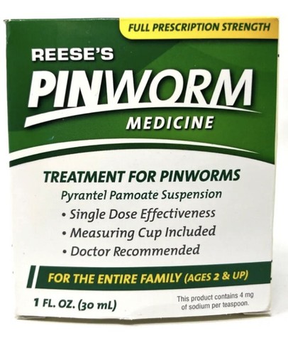 Reese's Pinworm Medicine Full Prescription Strength Sealed 1 fl oz Exp ...