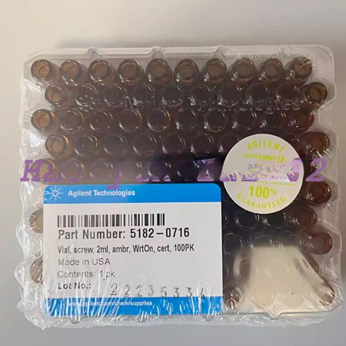 100PCS/bag Agilent Consumables Sample Bottle with Brown Writing Tape ...