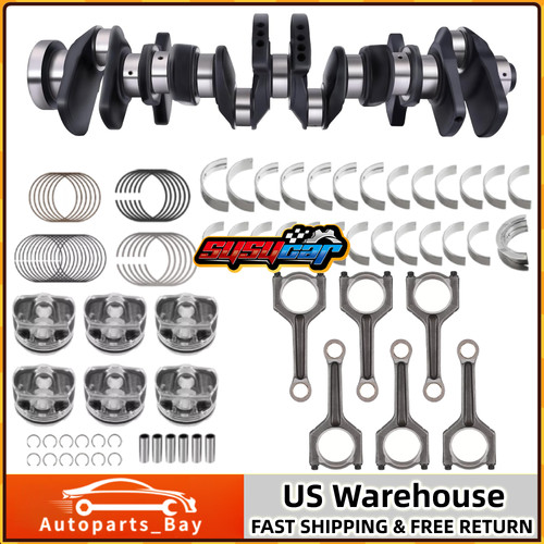 N55 Engine Rebuild Kit - Crankshaft Bearings Con Rods Pistons Set For ...