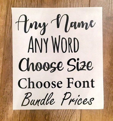 Black Vinyl Labels, Stickers, Decals, Personalise, Name, Hinch, Choose ...