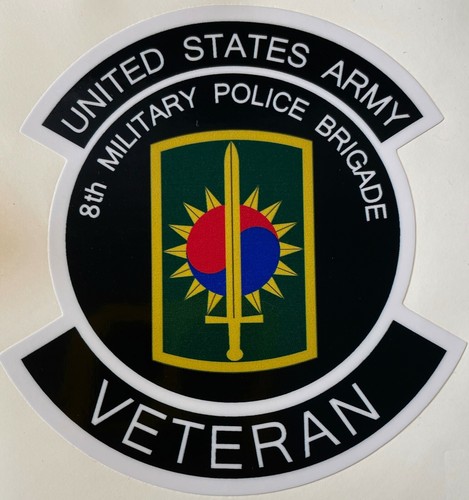 US Army 8th Military Police Brigade Veteran Sticker Waterproof D643 | eBay