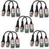 5/10Pair Passive Video Balun BNC Connector Adapter Coaxial Cable for ...