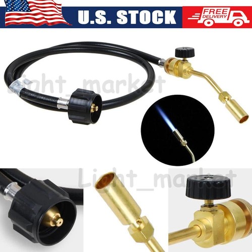 Propane Gas Tank Turbo Torch Hose Adapter Kit Portable Propane Torch ...