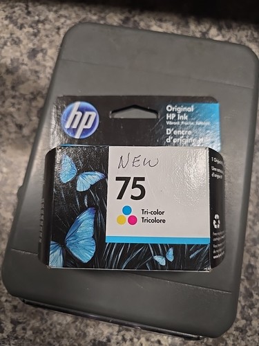 Genuine HP 75 Tri Color Ink Cartridge Cartridge EXPIRED FEBRUARY 2022 ...