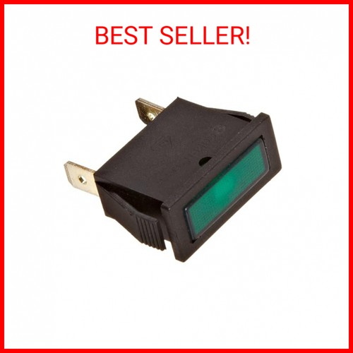 Morris Products 70310 Rectangular Indicator Pilot Lamp, Green, 250 VAC ...