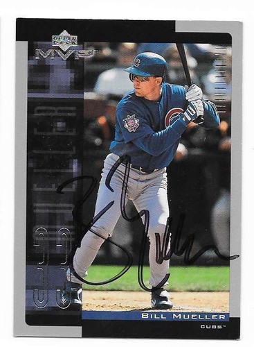 BILL MUELLER 2001 UPPER DECK AUTOGRAPHED SIGNED # 206 CUBS | eBay