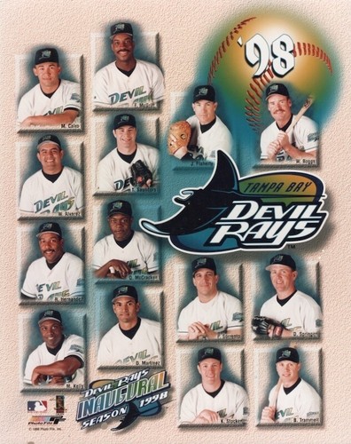 1998 Tampa Bay Devil Rays Team Inaugural Season 8x10 Photo Boggs ...
