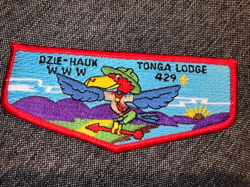 MINT OA Flap Lodge 429 Dzie-Hauk Red Border | eBay