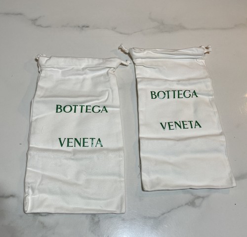 Authentic Bottega Veneta - 1 Pair of Flannel Drawstring Dust Bags 15" x ...