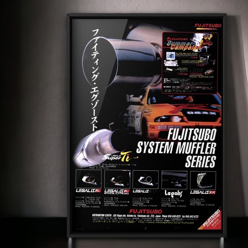 90s Original Ad FUZITSUBO × Nissan SKYLINE GT-R Mk4 BCNR33 , stickers ...