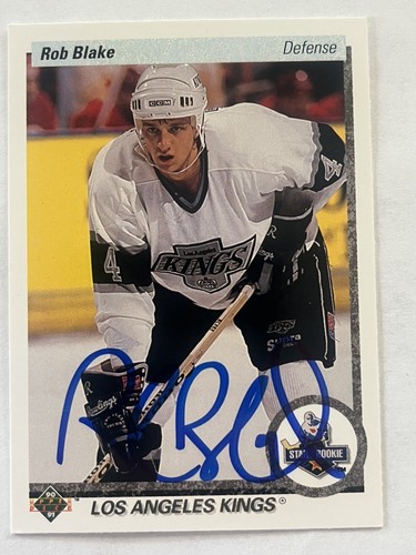Rob Blake Signed Autographed 1990-91 Upper Deck Rookie Card | eBay