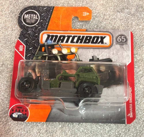 2018 Matchbox Sahara Sweeper Green Short Card | eBay