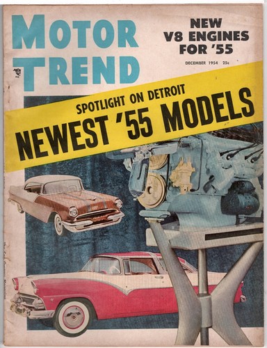 Motor Trend Magazine December 1954 ~ 2 | eBay