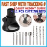 Dremel Rotary Multi Tool Cutting Guide Attachment Kit HSS Router Drill ...
