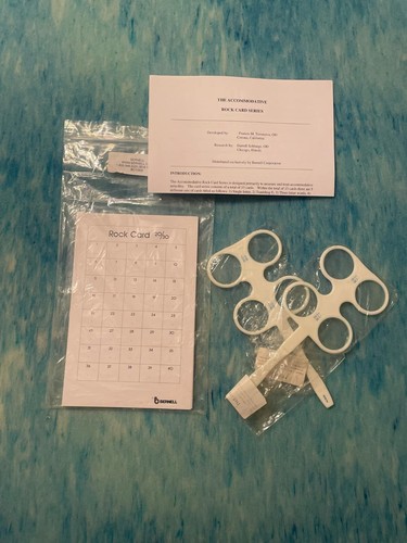 Accommodative Rock Cards with lens flippers 1.50/2.00 Optometry | eBay