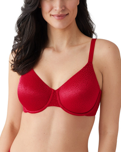 Wacoal 855303 Back Appeal Side Smoothing Full Coverage Bra 34G Red UW ...