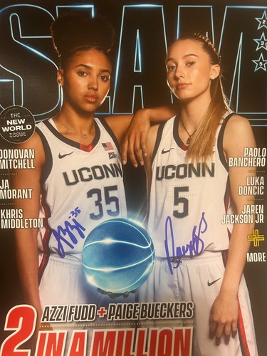 Paige Bueckers and Azzi Fudd signed autographed 8x10 SLAM cover | eBay