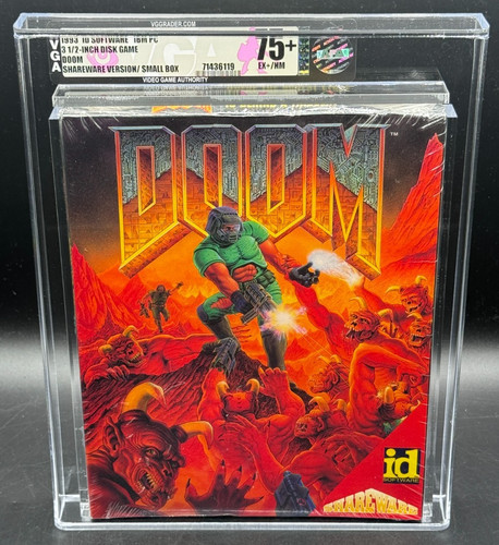 DOOM Shareware IBM PC Small Box Factory Sealed Brand New VGA 75+ Graded ...